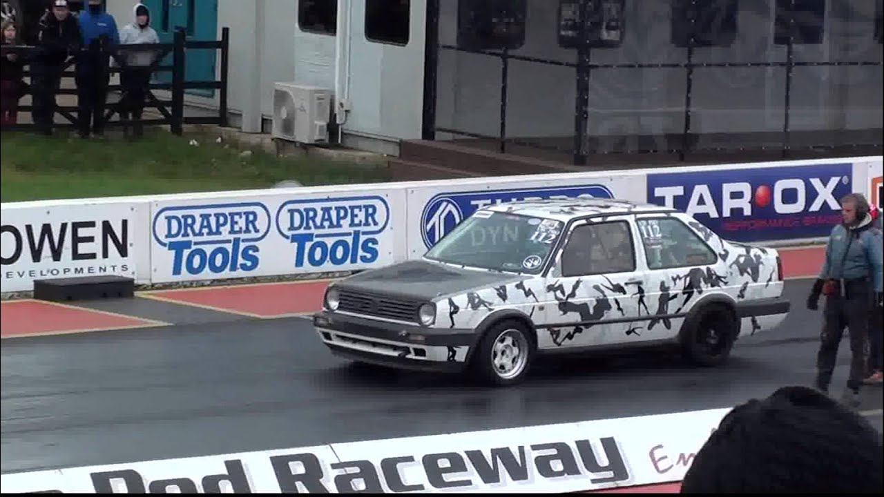 Old VW Jetta Drag Racing - 1/4 mile 17.262 seconds - YouTube