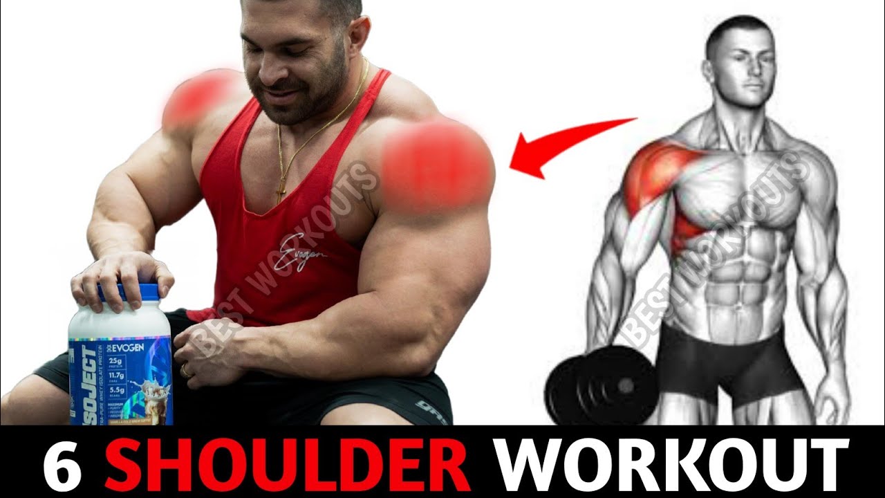 6 Best Shoulder Workout for Muscle Growth - YouTube