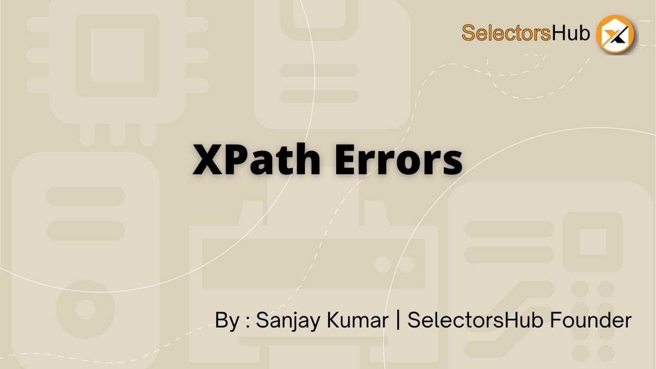 Xpath Errors How To Handle Different Kinds Of Xpath Errors In Selenium Youtube 1721