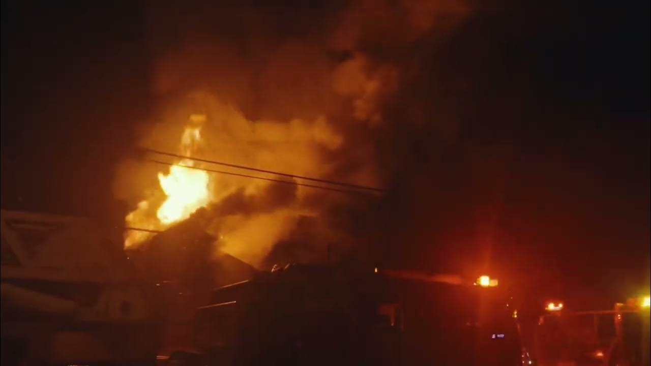 A house caught fire - YouTube