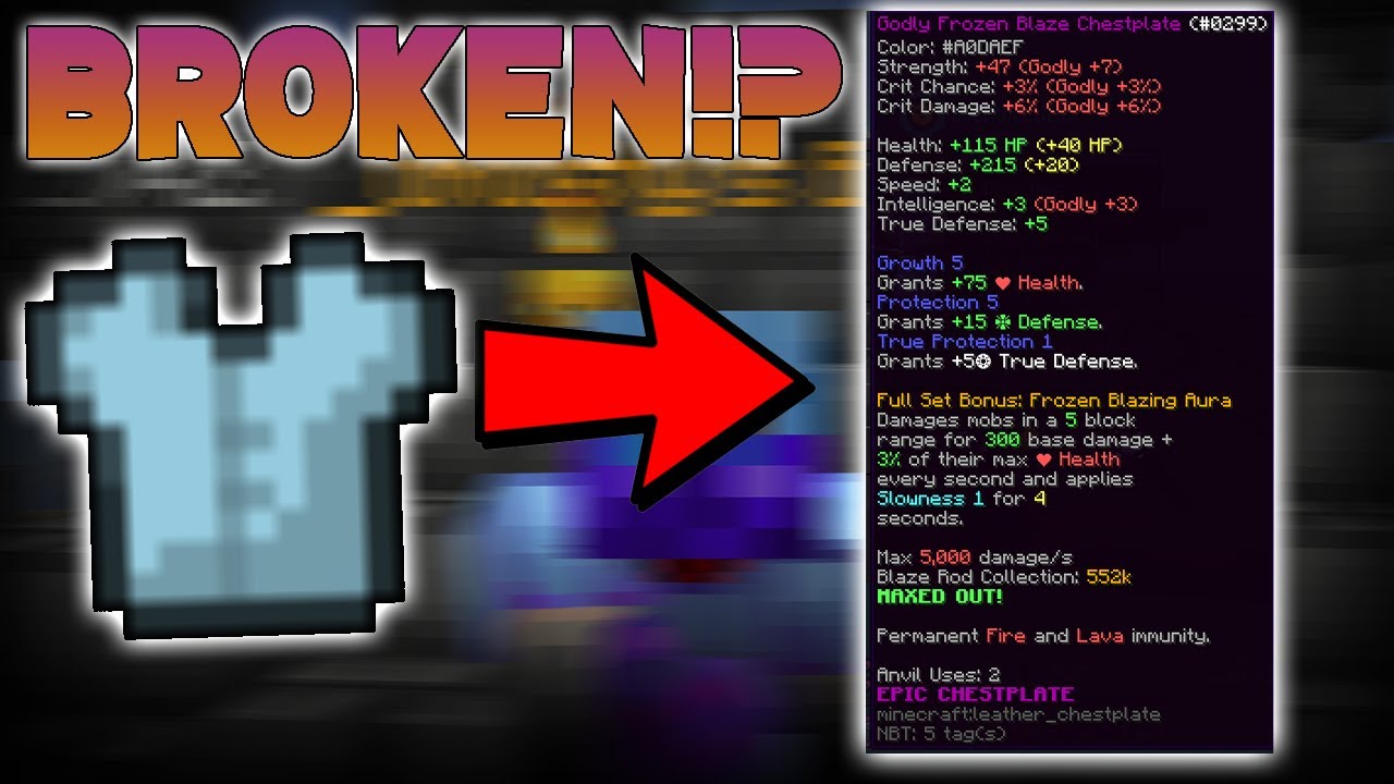 WHY FROZEN BLAZE IS THE BEST ARMOR IN SKYBLOCK - YouTube