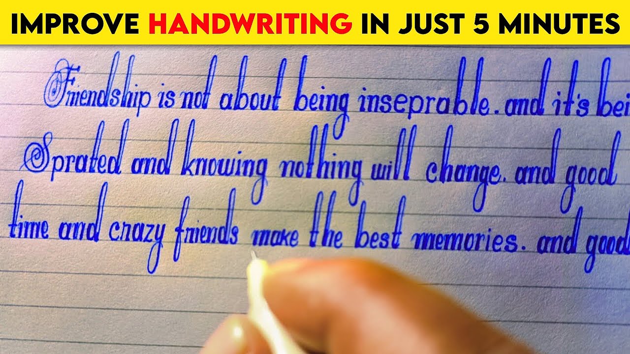 How To Improve Your HandWriting in Just 5 Minutes | Think Stream - YouTube