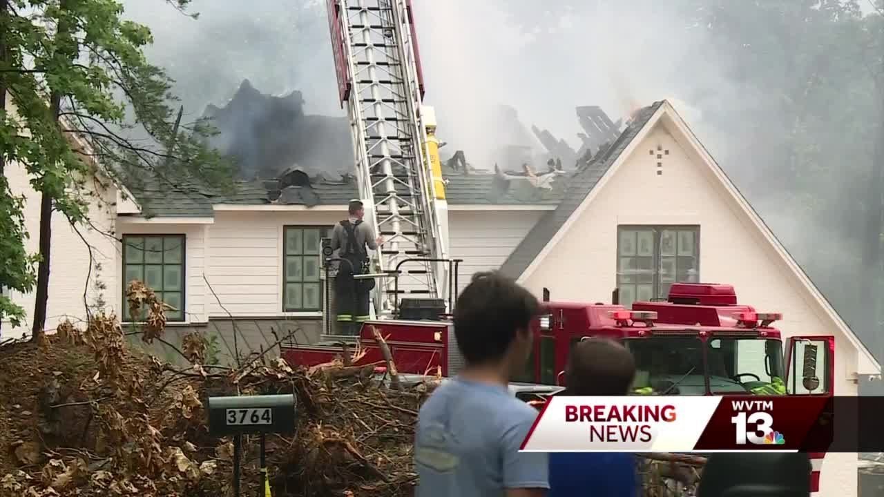 Mountain Brook house fire - YouTube