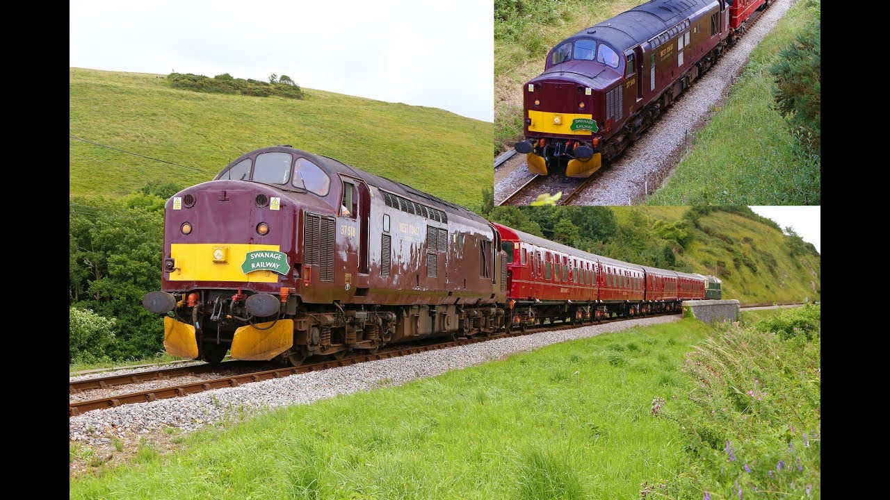 37518 at Harmans Cross / Corfe Castle on Swanage to Wareham services 30 ...