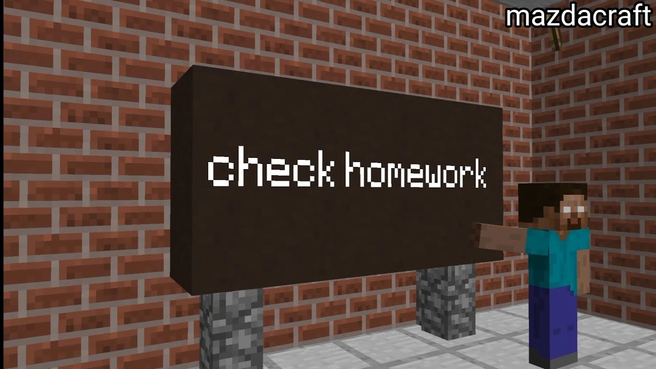 👾 Monster School! Solving Math?🎬 Minecraft Animation - YouTube