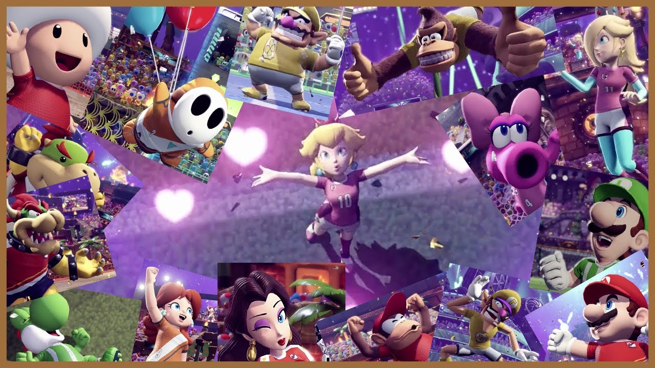 Mario Strikers: Battle League | All Characters Victory Animations (DLC ...