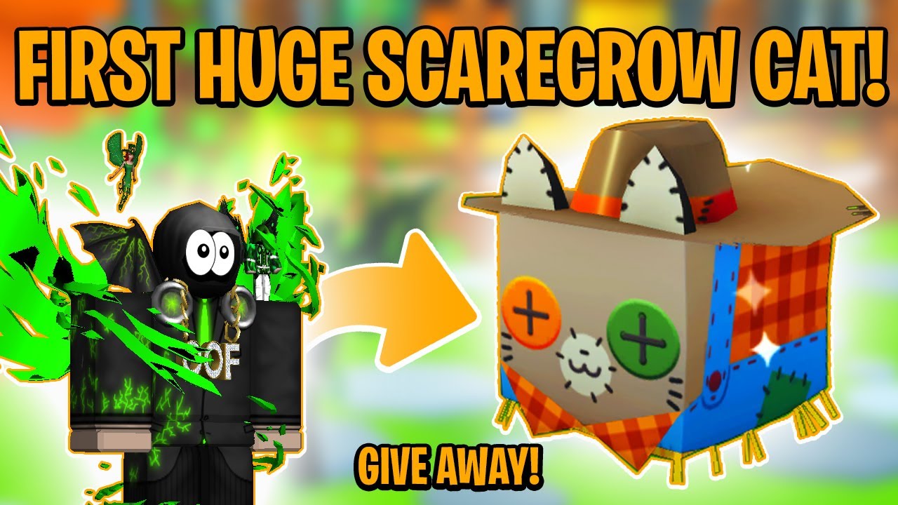 🐱‍🏍 MY First HUGE SCARECROW CAT In Pet Simulator X 🐱‍🏍 Give Away Autumn ...