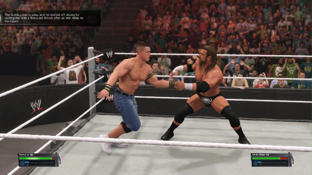 Rebound attack after an irish whip to the ropes! | WWE 2K23 | Showcase Gameplay - YouTube