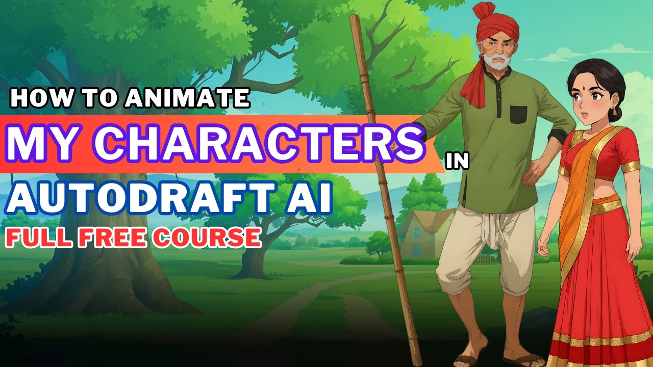 How To Upload My Own Characters In Autodraft AI? Cartoon Animation FULL ...