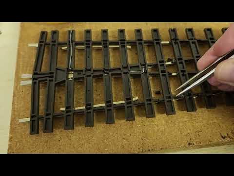 Modifying Peco O Gauge Turnouts - YouTube