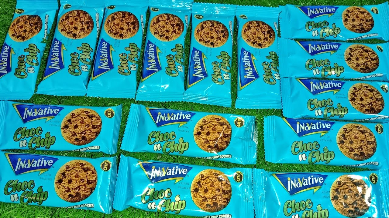 New lots of biscuit choc chip cookies unboxing video satisfying cookies ...