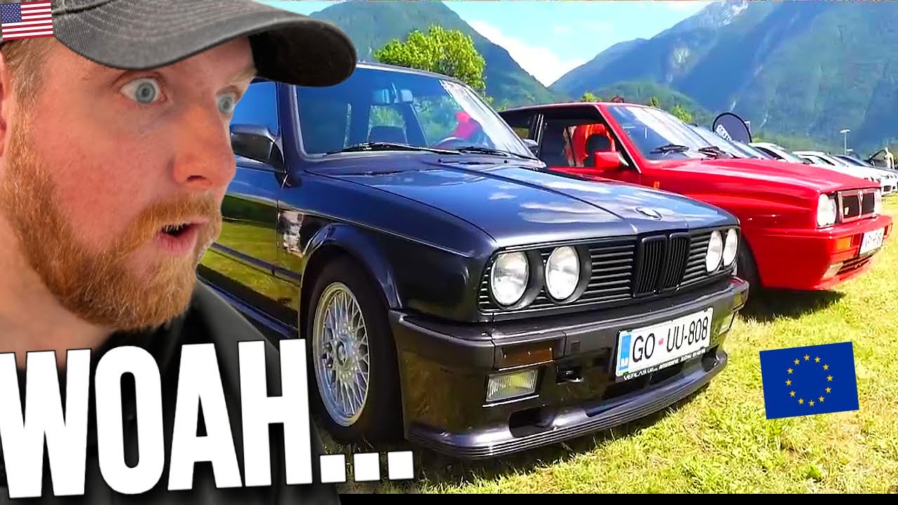 American Reacts to an Average European Car Meet.. - YouTube