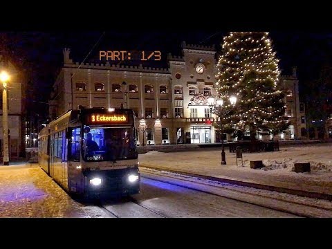 Zwickau, Tram, Railway and Winter time / Germany, January 2017 / Part ...