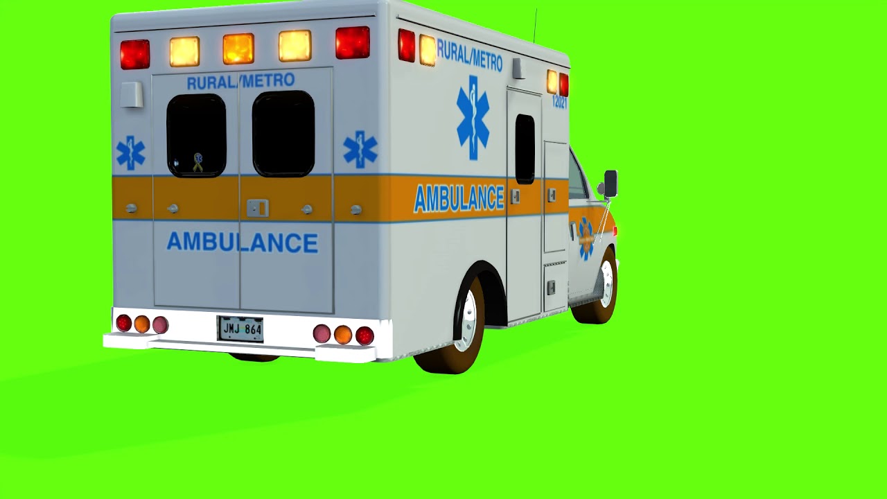 Green Screen Ambulance Animation - YouTube