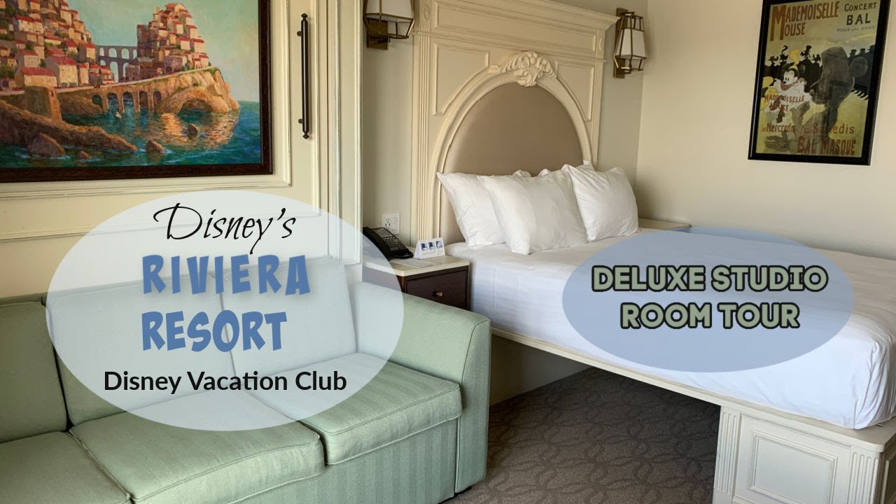 Walt Disney World's Riviera Resort Deluxe Studio Room Tour - YouTube