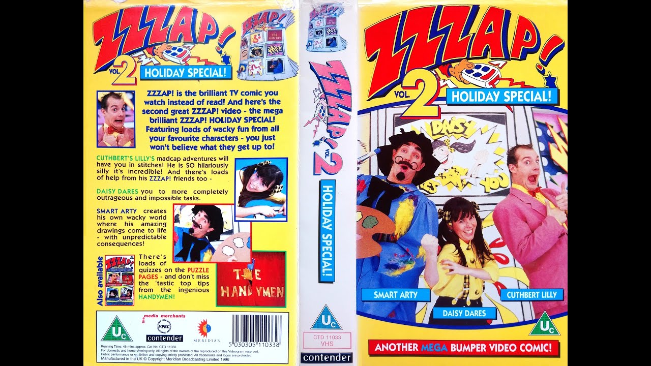 Original VHS Opening and Closing to Zzzap Volume 2 Holiday Special UK ...