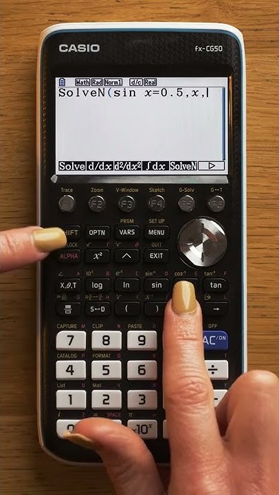 [Casio fx-CG50 tutorials] Trig Equations-Multiple Solutions!! #shorts ...
