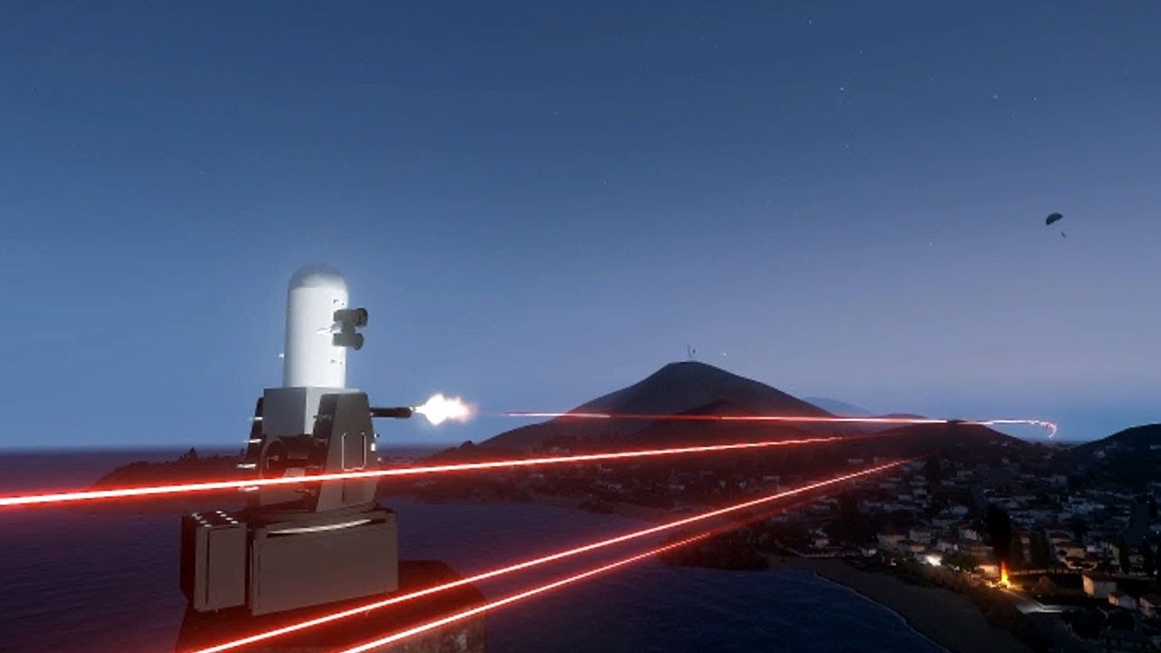 Tracer トレーサー Phalanx CRAM ファランクス C-RAM CIWS シウス Coastline 海岸 - YouTube