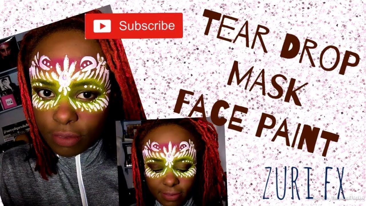 Face Paint tutorial || Tear Drop Face Paint (2018) - YouTube