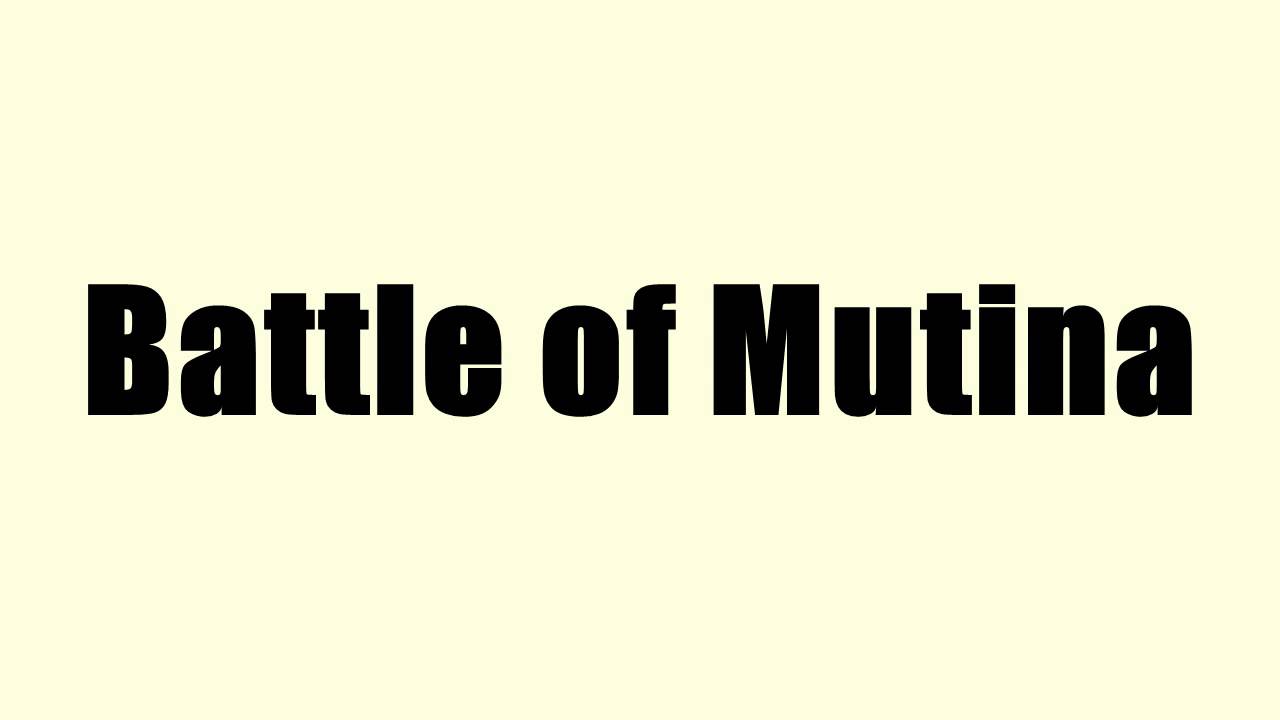 Battle of Mutina - YouTube