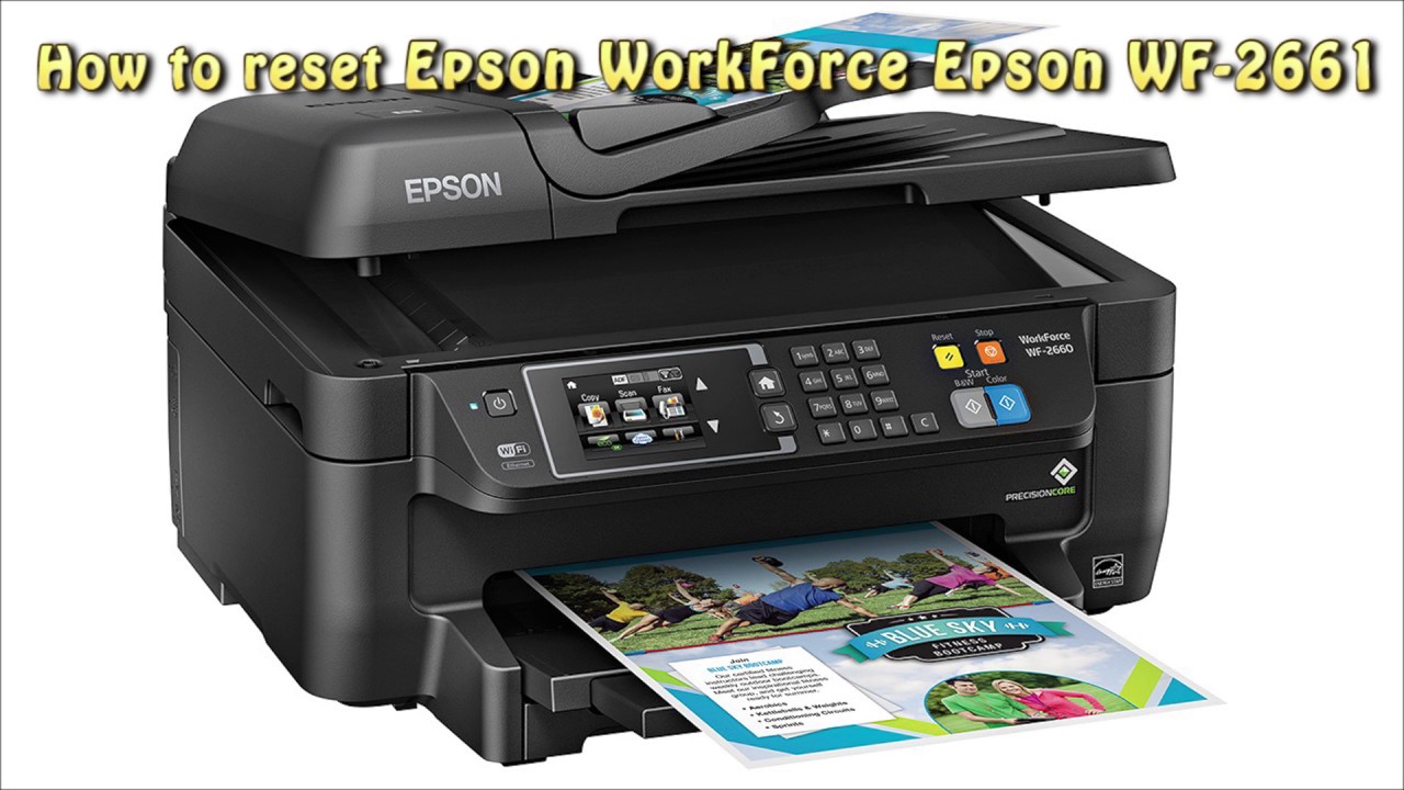 Reset Epson WF 2661 Waste Ink Pad Counter - YouTube