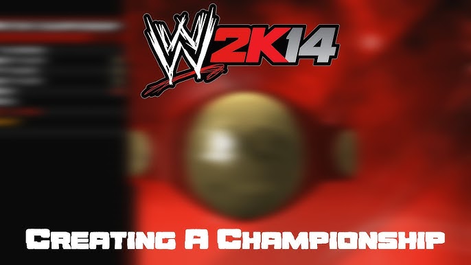 Wwe 2k14 벨트 만들기