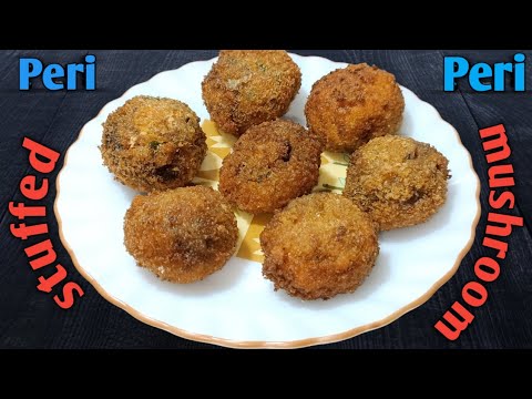 पेरी पेरी भरवां मशरूम| Peri-Peri stuffed mushrooms 🍄#food #youtubevideo ...