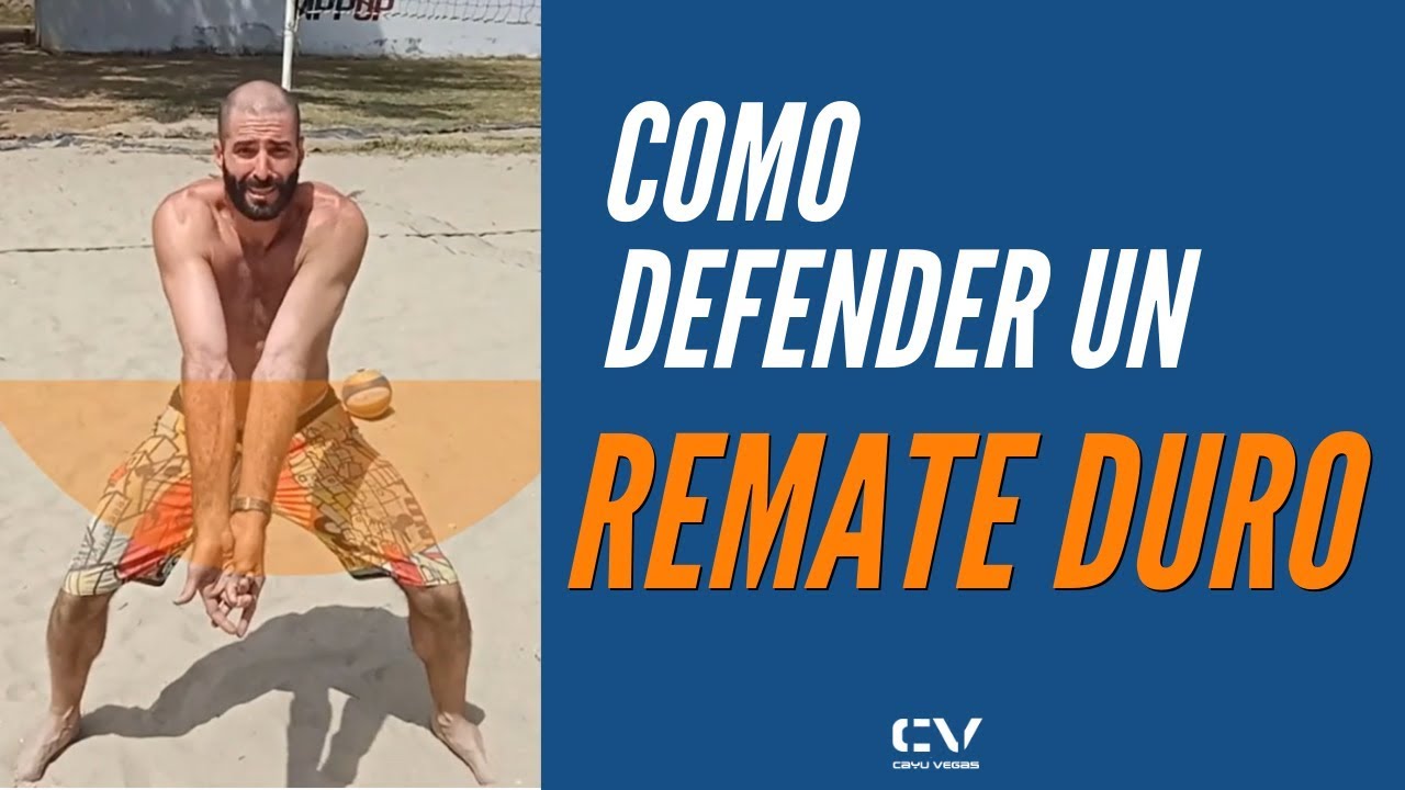Defensa de ataque fuerte en Voleibol de Playa y Sala [EJERCICIO] - YouTube