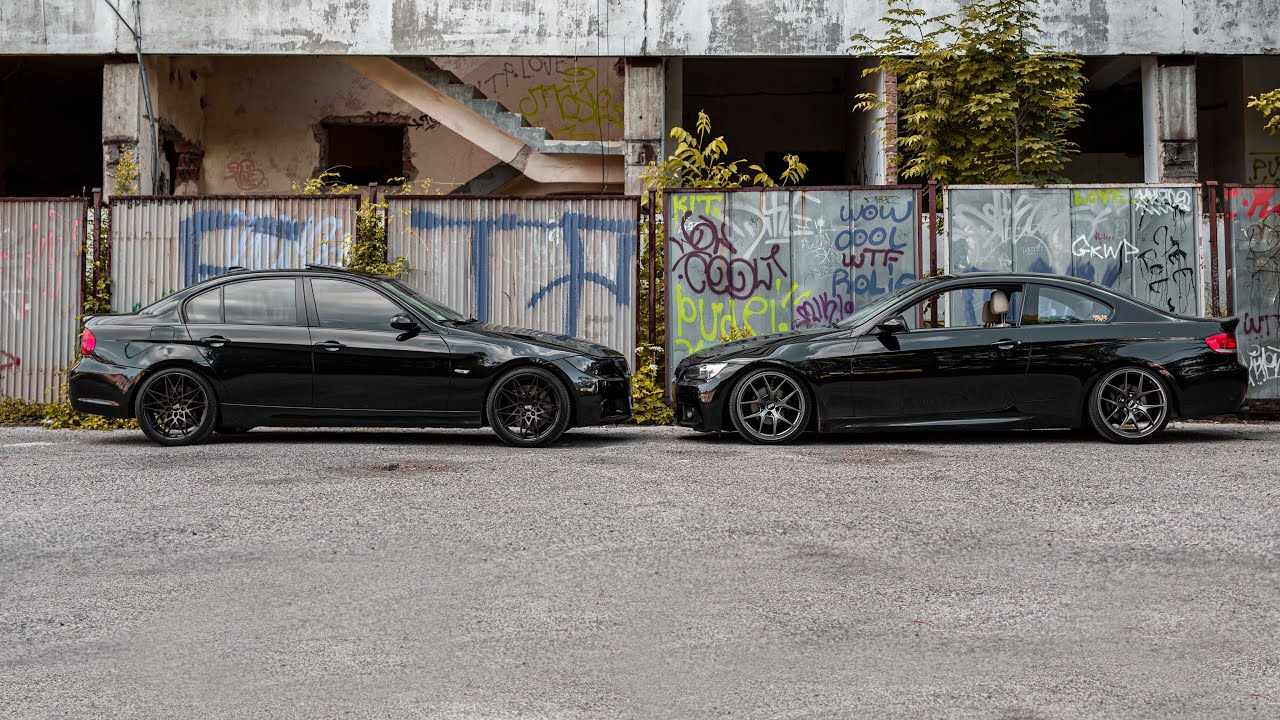 Static BMW e92 and BMW e90 335i - YouTube