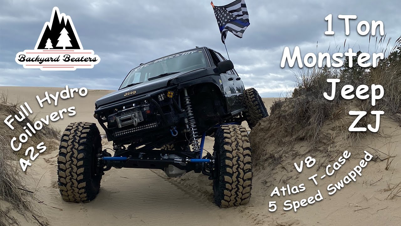 MONSTER Jeep Grand Cherokee ZJ on Tons & Coilovers | Wheeler Walkaround ...