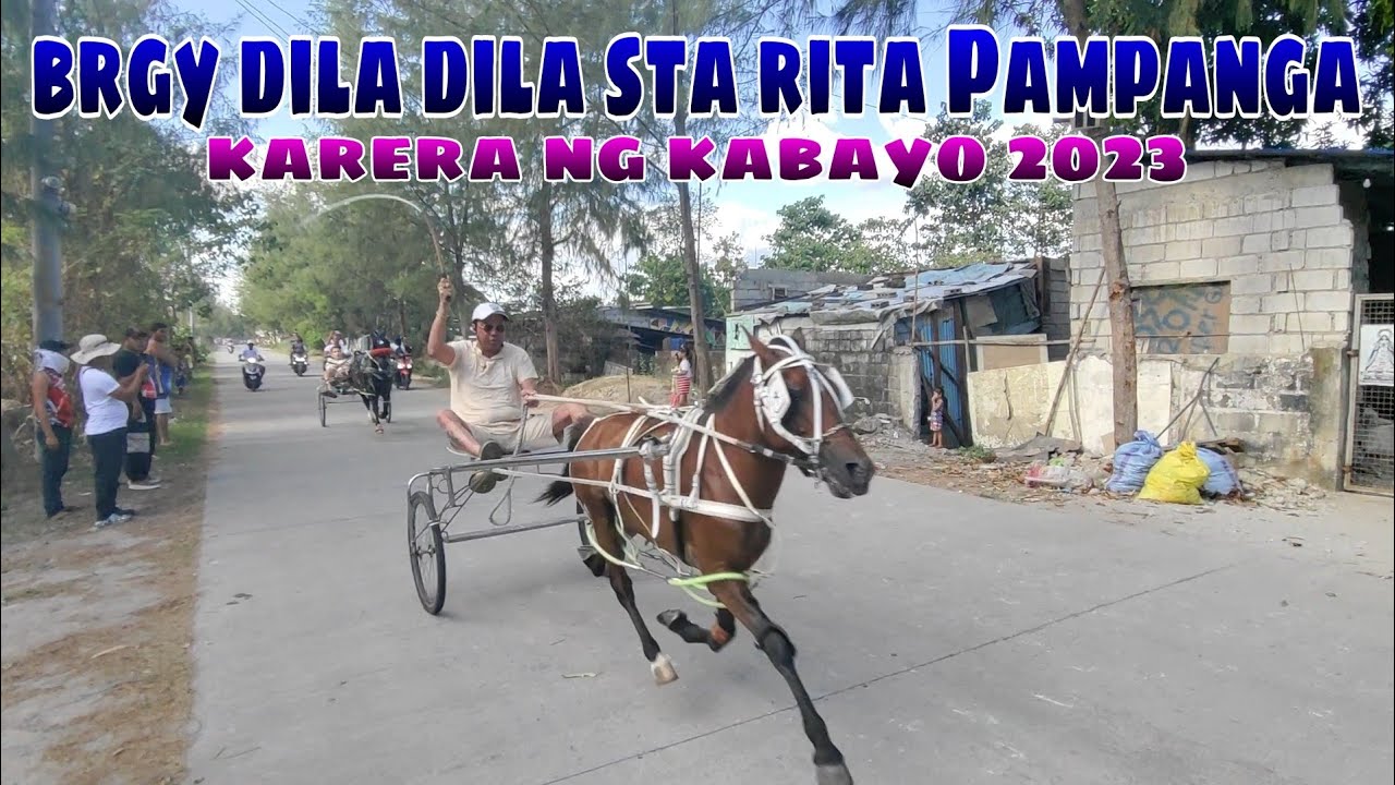 Brgy Dila Dila Sta Rita Pampanga Karera ng kabayo 2023 - YouTube