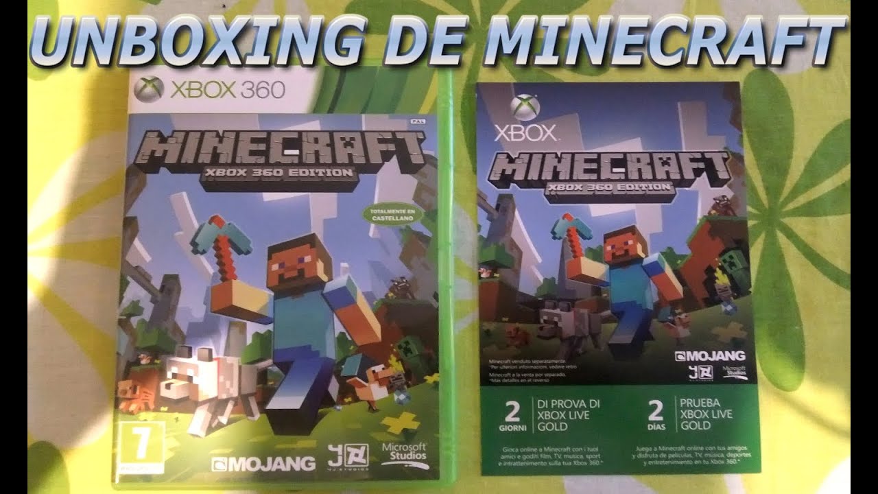 Unboxing de Minecraft Xbox 360 Edition - YouTube