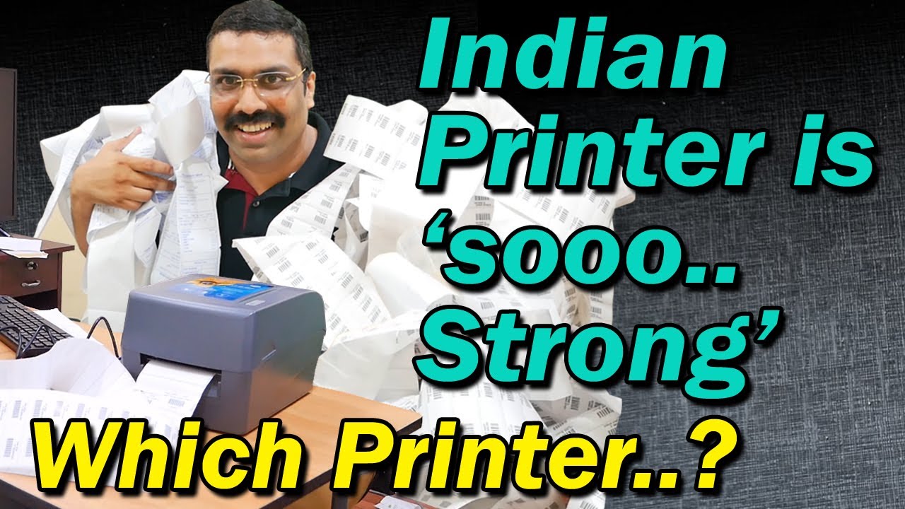 Thermal printer barcode and receipt test continue print quality test ...