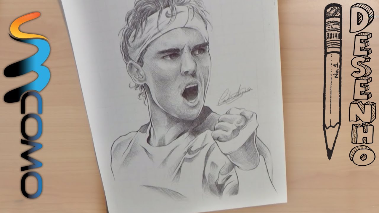 Desenhando Retrato do Tenista Rafa Nadal - YouTube