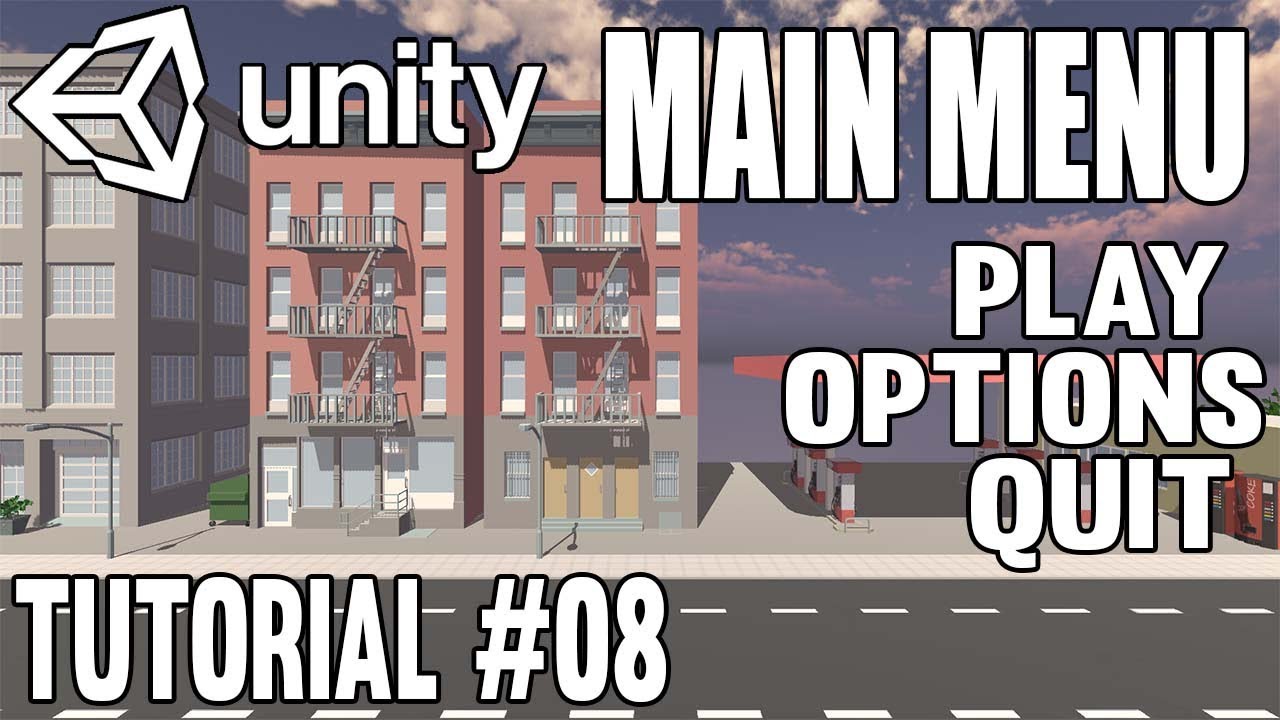 How To Create A Main Menu In Unity Beginners 08 Youtube