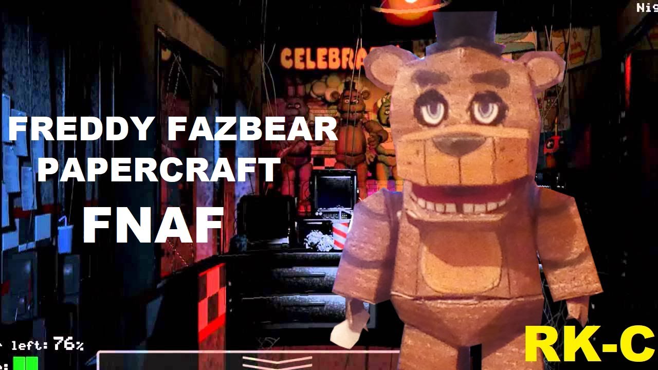 FNAF PAPERCRAFT FREDDY FAZBEAR TUTORIAL - YouTube