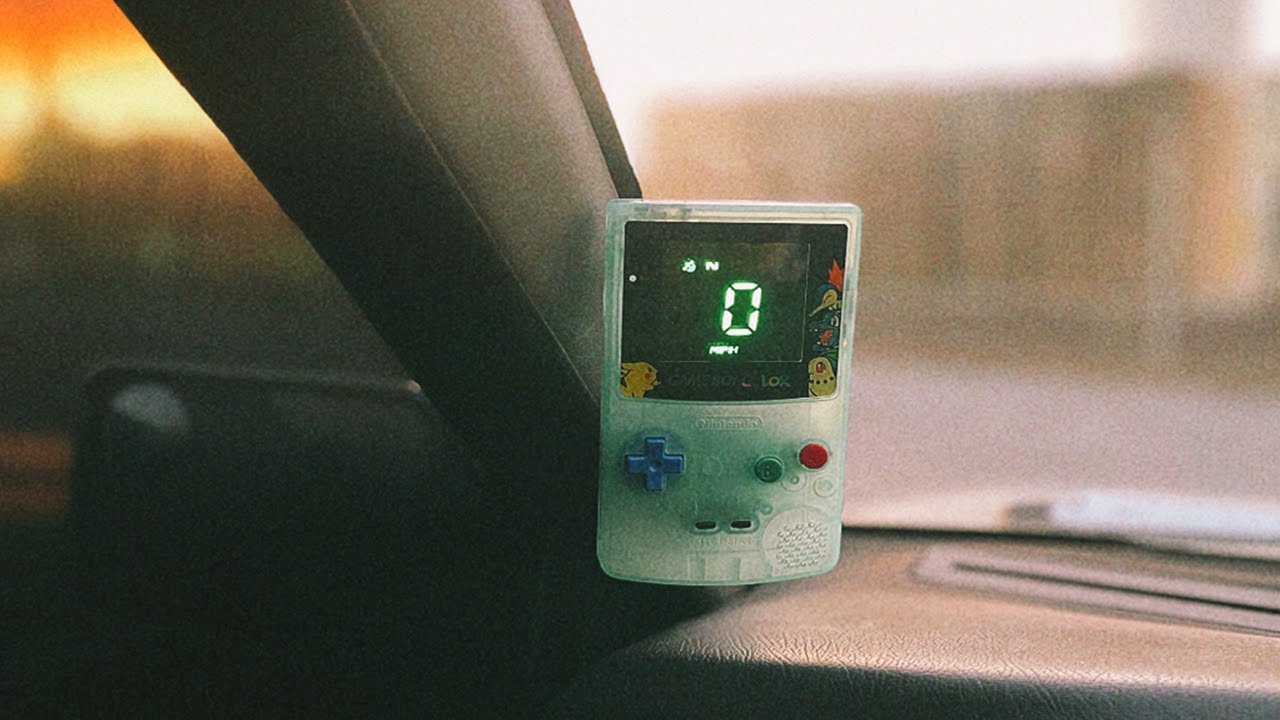 Pokemon Gameboy Digital Speedo Mod | 1995 Nissan Hardbody - YouTube