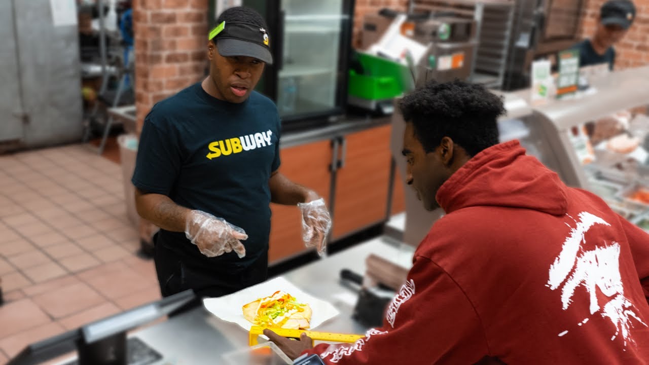 Measuring My Subway Sandwich! - YouTube