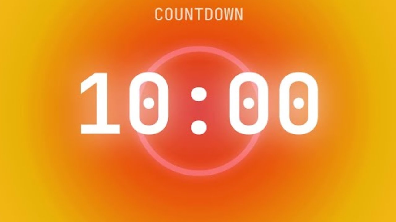 10-Minute Aura Countdown Timer for Focus, Relaxation & Meditation ...