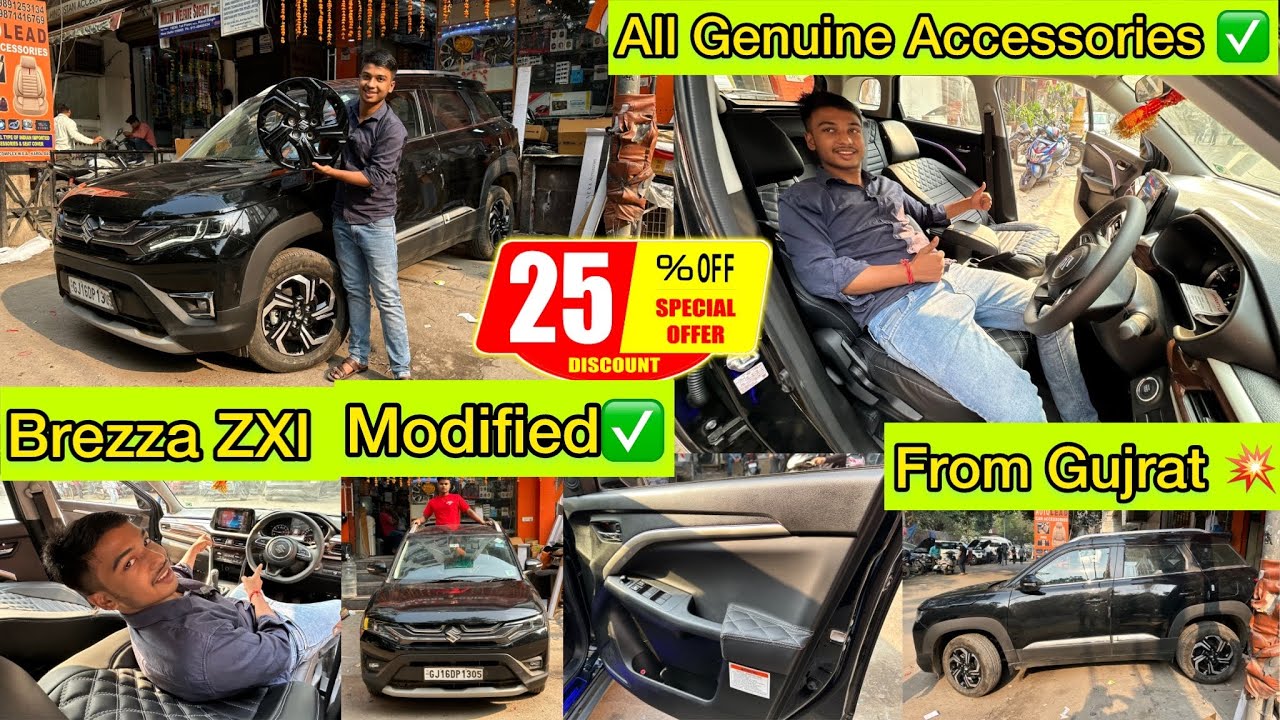 Brezza ZXI Modified Black Color Wow Brezza Base to Top Model ...