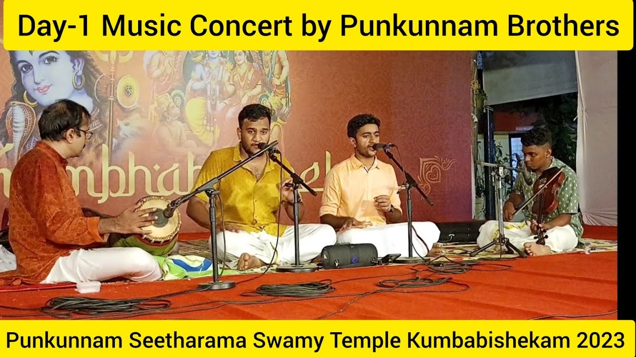 Punkunnam Brothers | Music Concert | Kumbabishekam 2023 | Day-1 (20/4 ...