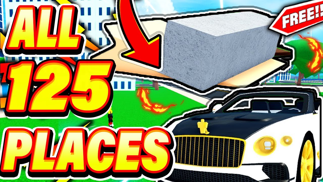 ALL 125 BRICK LOCATIONS In Roblox Car Dealership Tycoon Build The ...