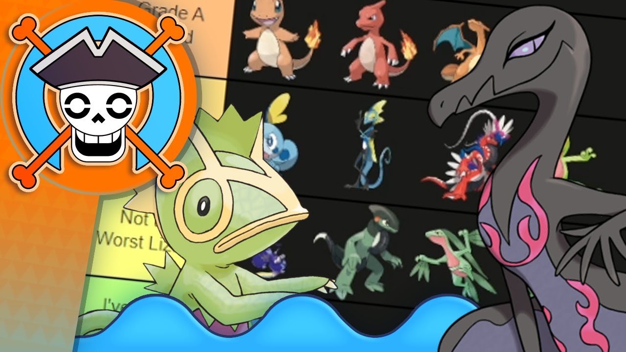Best Lizard Pokémon Tier List - TheGollyRogers - YouTube