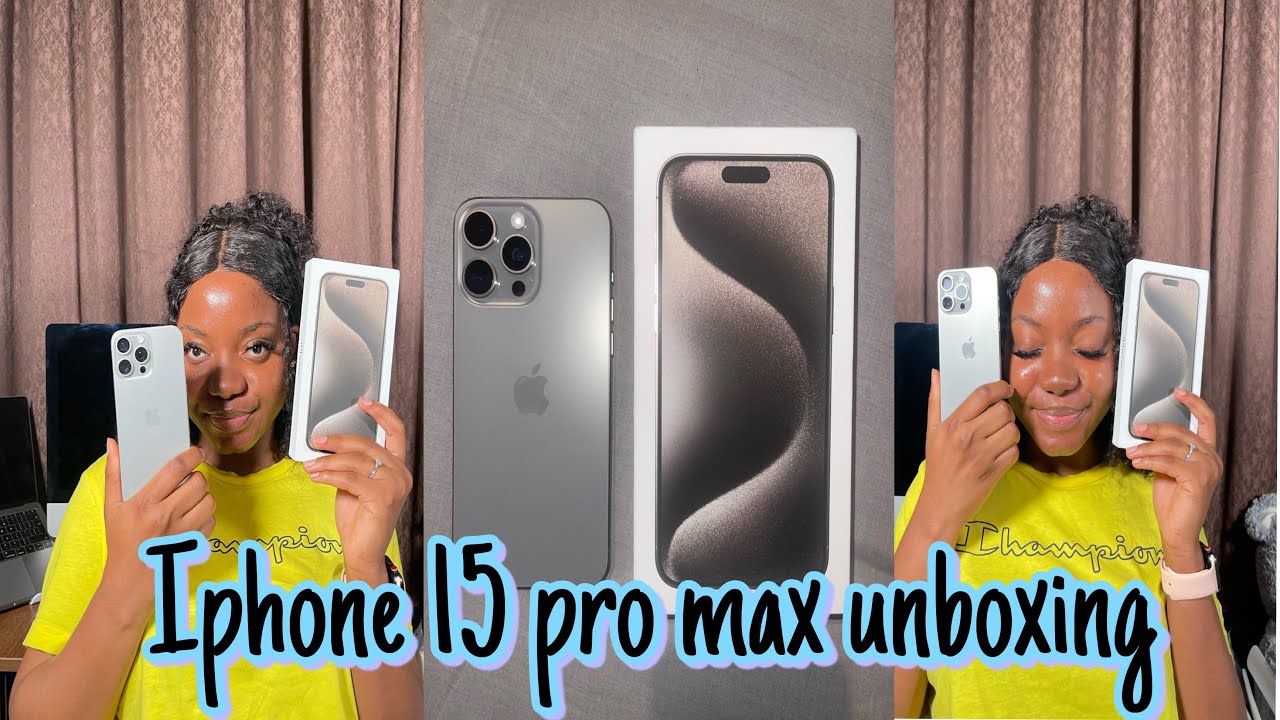 Iphone 15 pro max unboxing, features, natural titanium, accessories ...