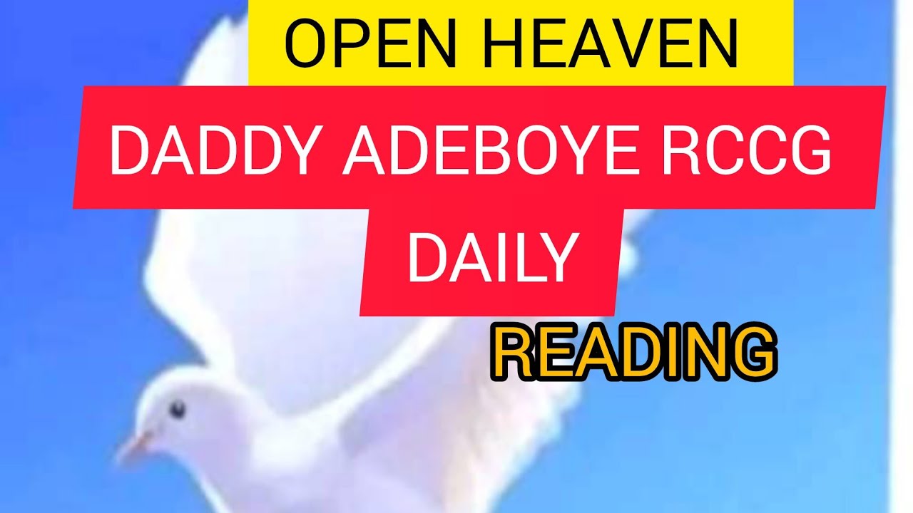 20TH AUGUST 2024 0PEN HEAVEN. .DADDY ADEBOYE RCCG - YouTube
