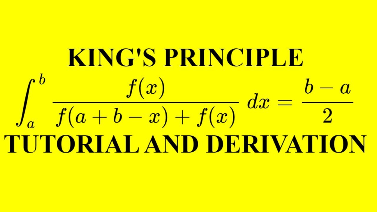 King principle: Why it works. How it works. - YouTube