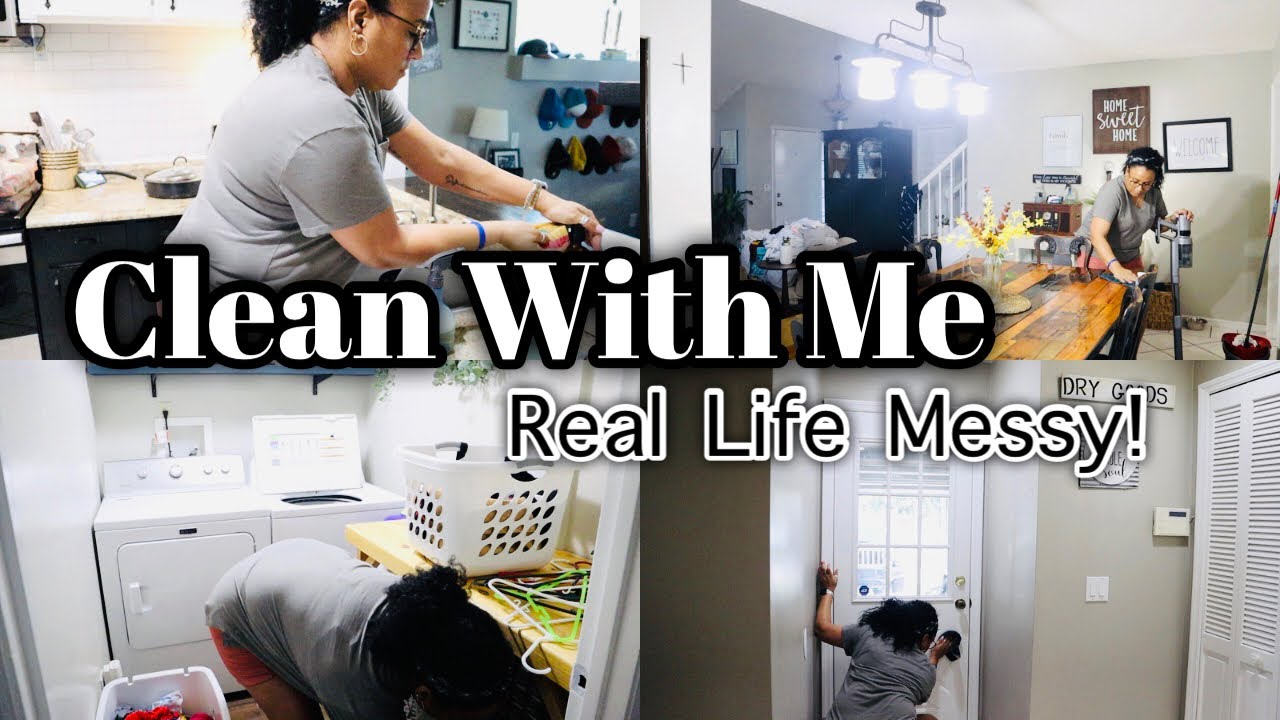 NEW! Real Life Mess Clean With Me. Extreme Cleaning Motivation. Massive ...