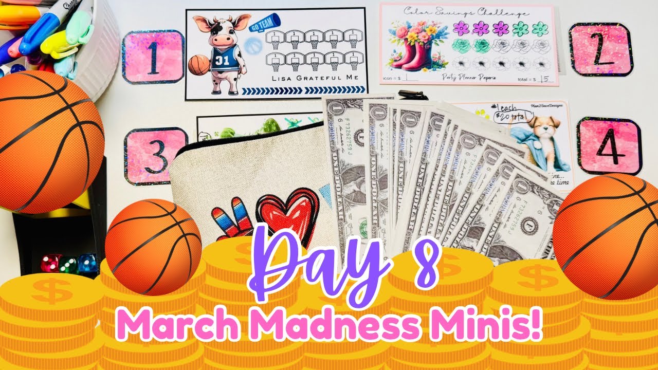 Budget/Saving: DAY 8 March Madness Minis - YouTube