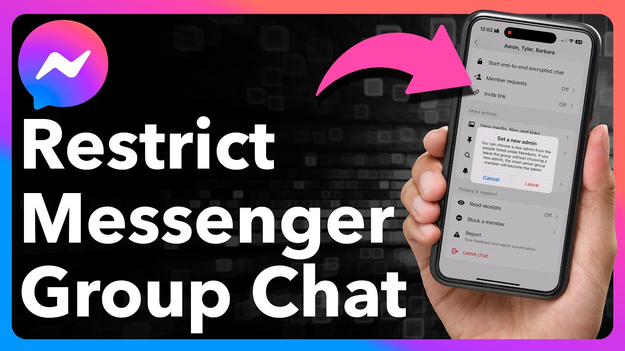 How To Restrict A Group Chat In Messenger - YouTube