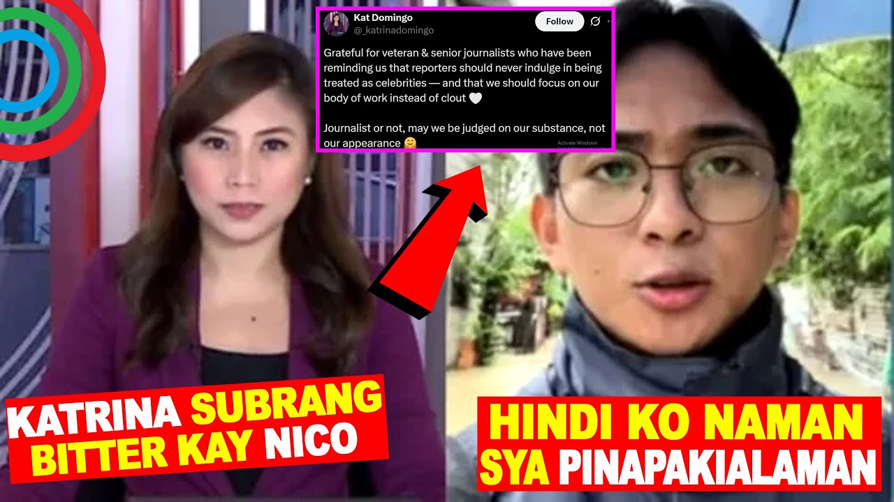ABS-CBN REPORTER KATRINA DOMINGO PINUTAKTE NG PANGBA-BASH SA SOCMED DAHIL SA ISSUE KAY NICO WAJE ...